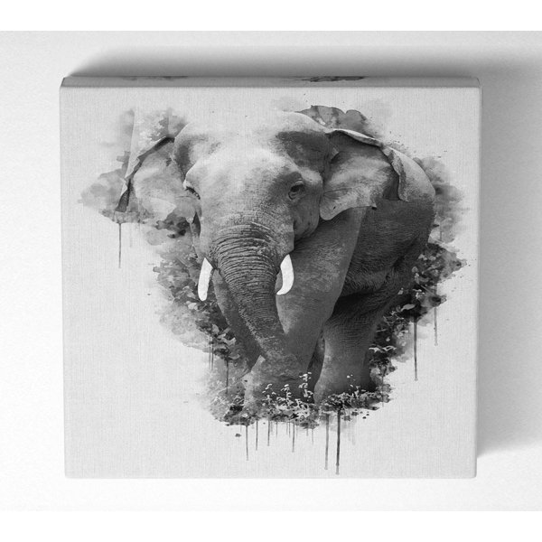 BohoLiving Elefant Splash Aquarell - Kunstdrucke auf Leinwand | Wayfair.de